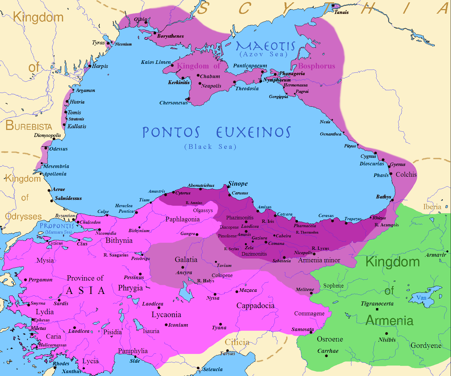 Trebizond / Trapezounta – Τραπεζούντα / Trabzon Vilayet (Province ...